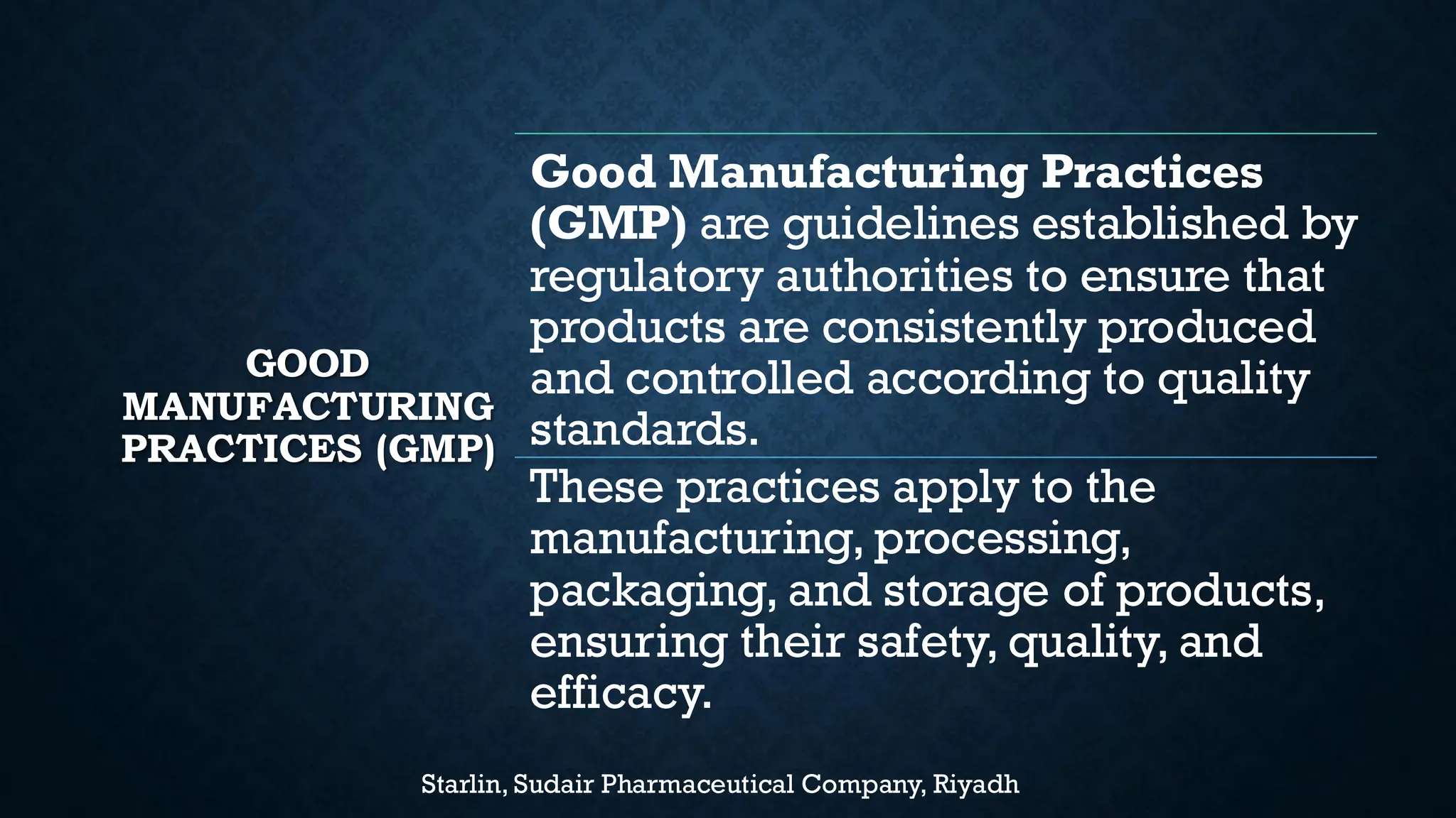 Good Manufacturing Practices in pharmaceuticals | PDF