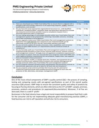 Good Manufacturing Practices- Documentation, Inspection, Why Audit is Done, Conclusion | PDF