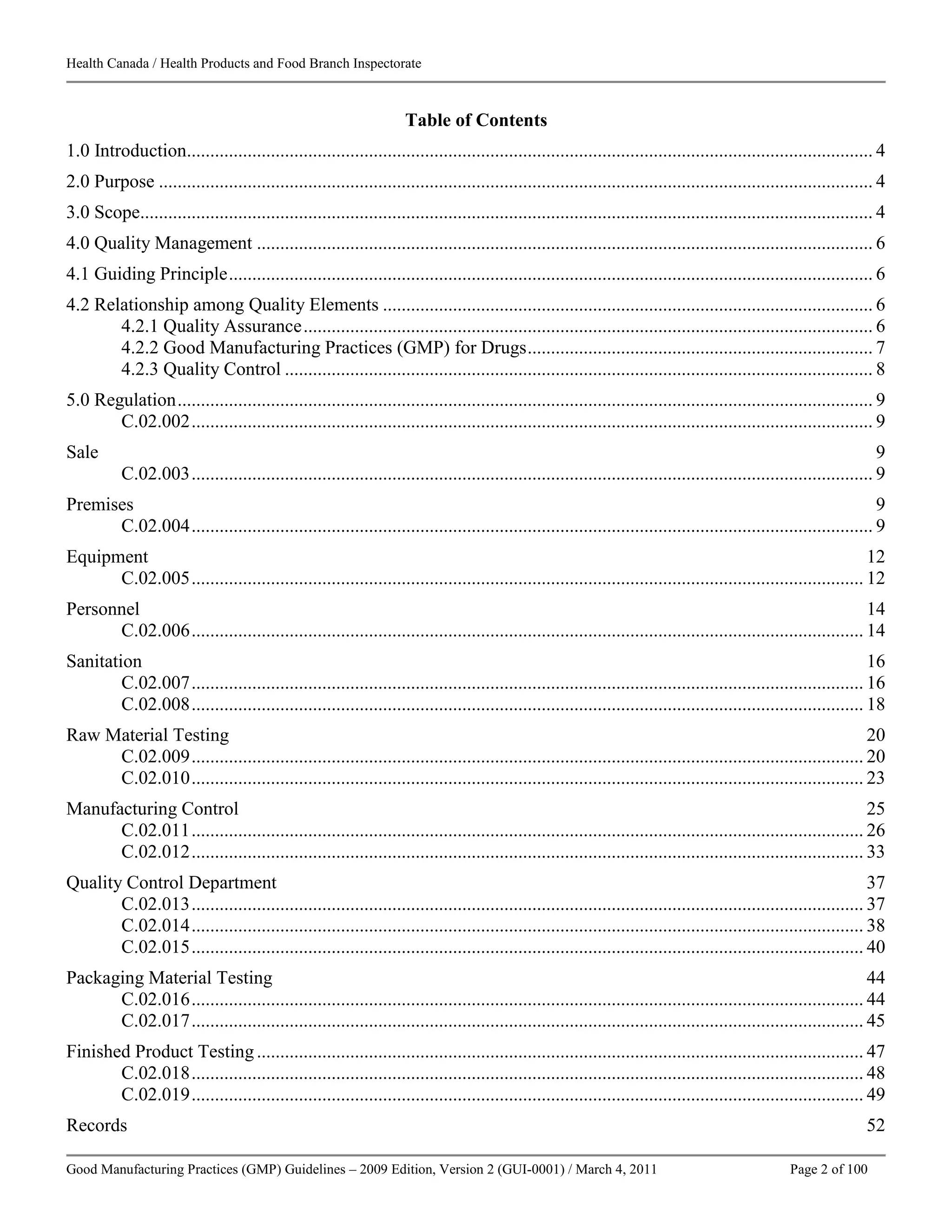 Good manufacturing practices (gmp) | PDF