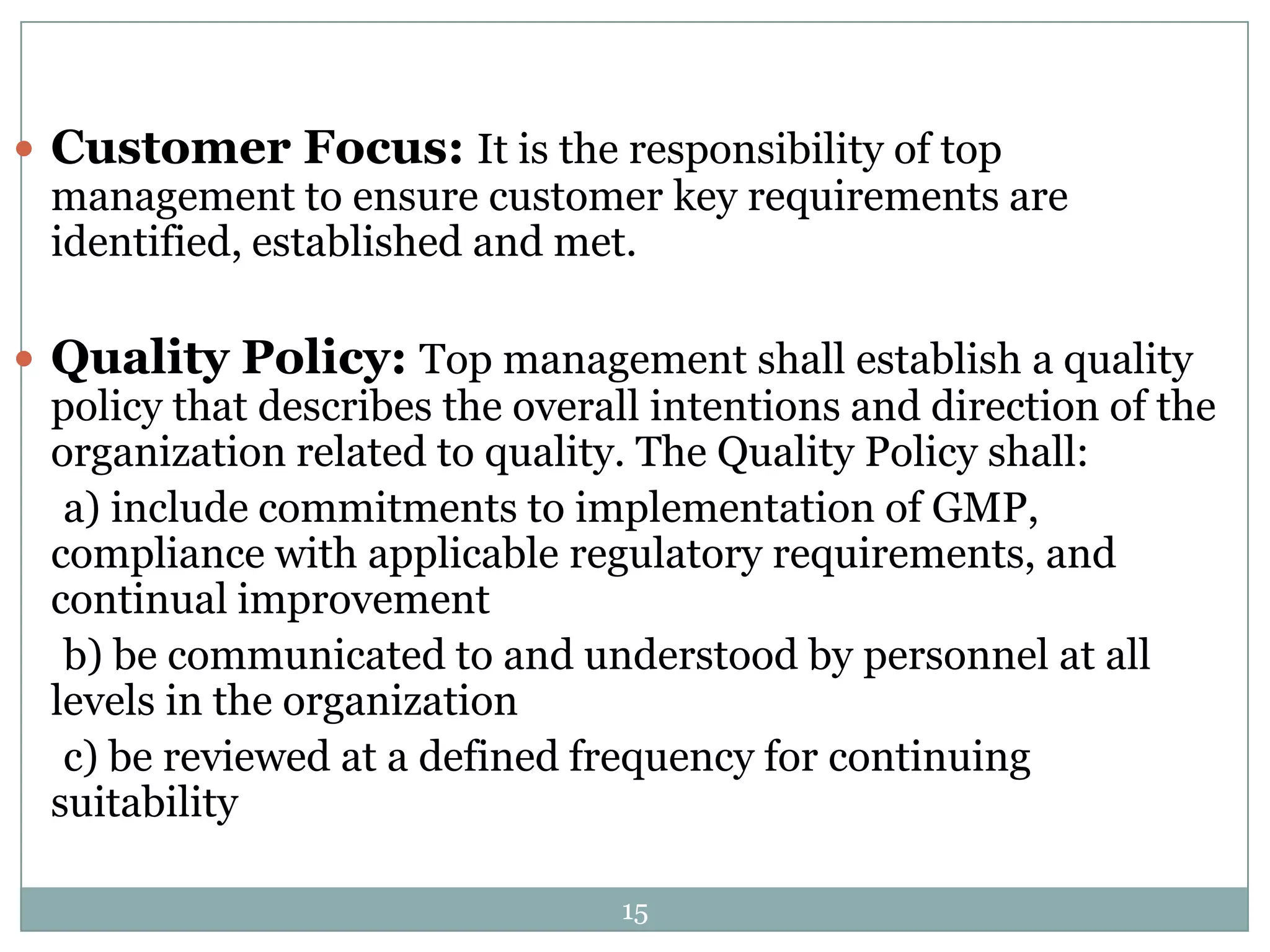 Good manufacturing practices (gmp) for pharmaceutical excipients | PPTX