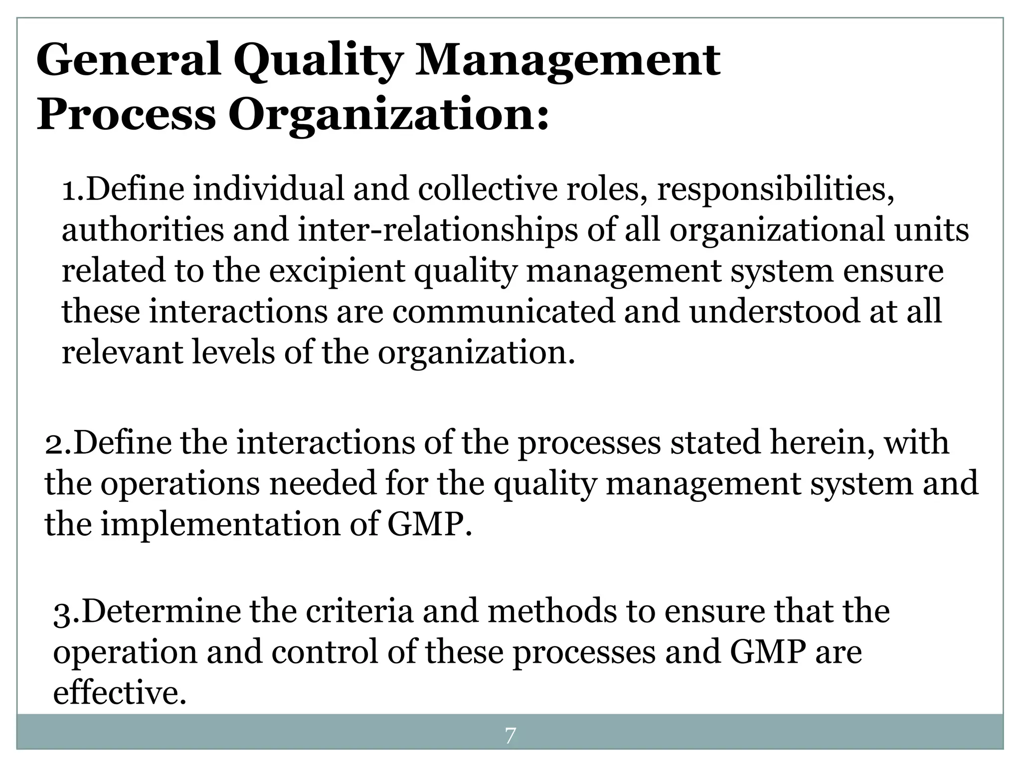 Good manufacturing practices (gmp) for pharmaceutical excipients | PPTX