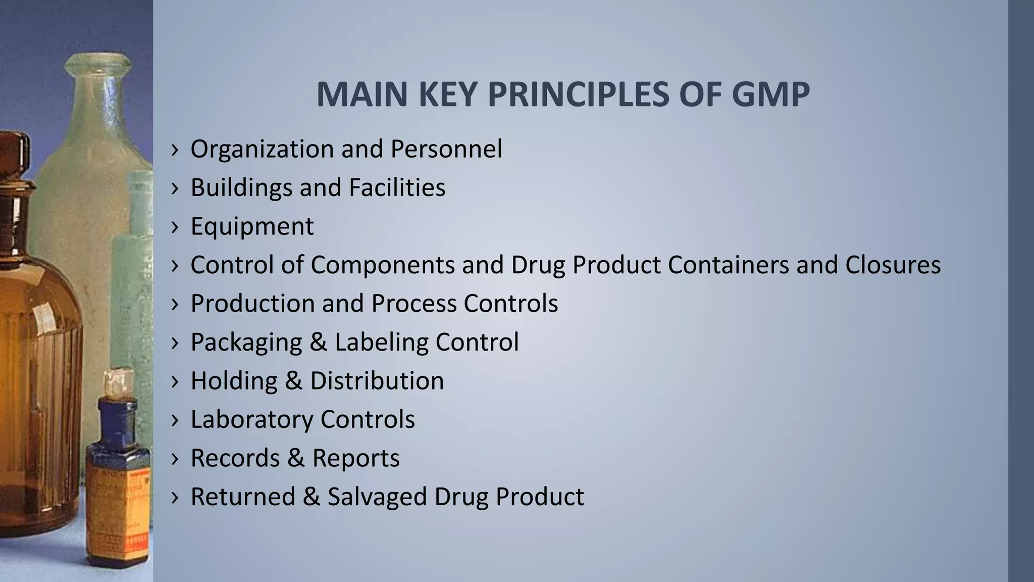 Good manufacturing practices & standard operating procedure | PPT