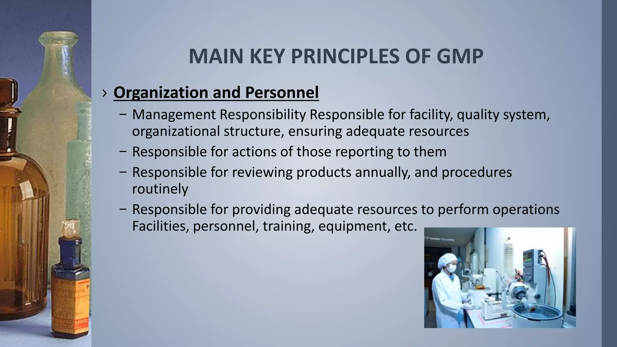 Good manufacturing practices & standard operating procedure | PPT