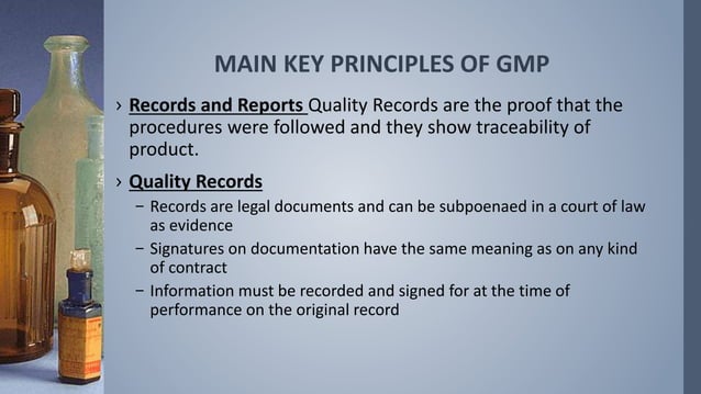 Good manufacturing practices & standard operating procedure | PPT