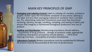 Good manufacturing practices & standard operating procedure | PPT