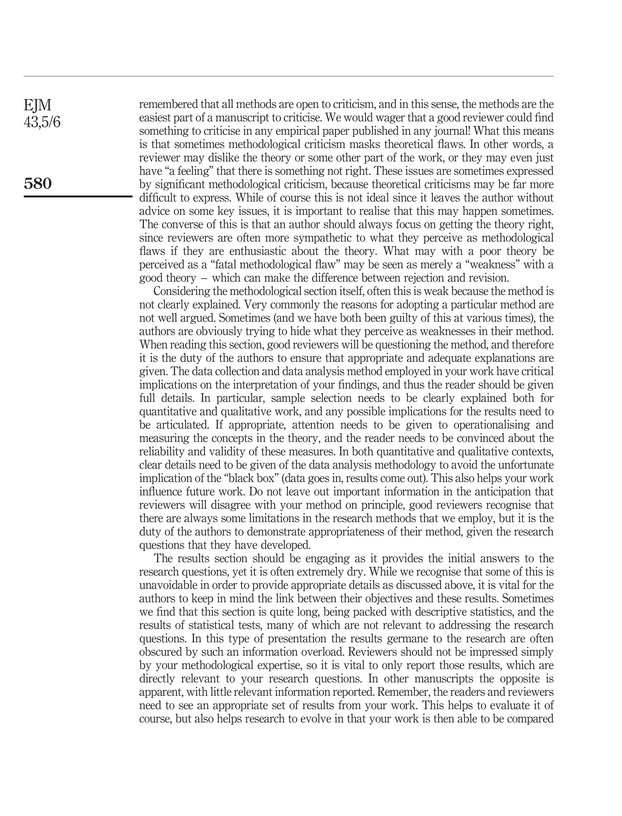 What makes a good article? Generating an insightful manuscript | PDF