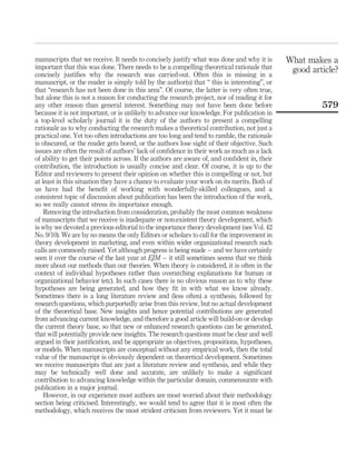 What makes a good article? Generating an insightful manuscript | PDF