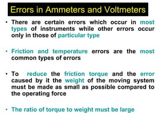 Measurement of Electrical Quantities | PPT