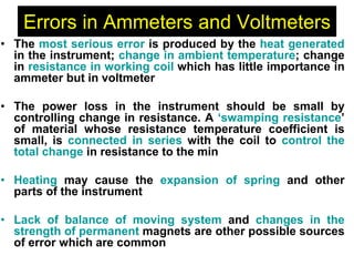 Measurement of Electrical Quantities | PPT