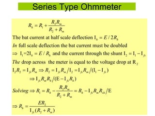 Measurement of Electrical Quantities | PPT