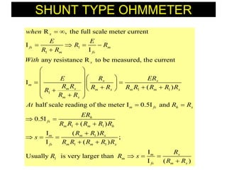 Measurement of Electrical Quantities | PPT