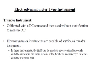 Measurement of Electrical Quantities | PPT