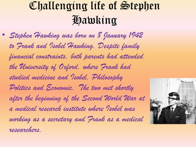 Stephen Hawking | PPTX | Physics | Science