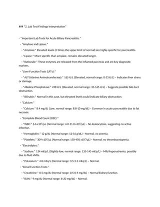 acute biliary pancreatitis by salsabeel | DOCX