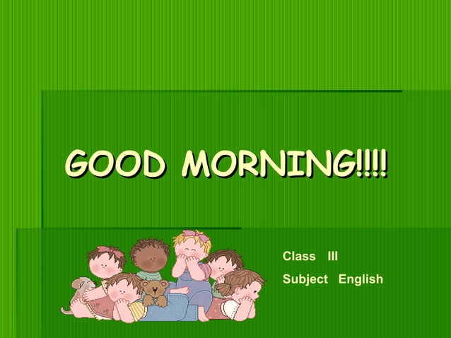 good_morning.ppt for good morning prayers | PPT