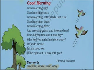 Good morning poem | PPTX