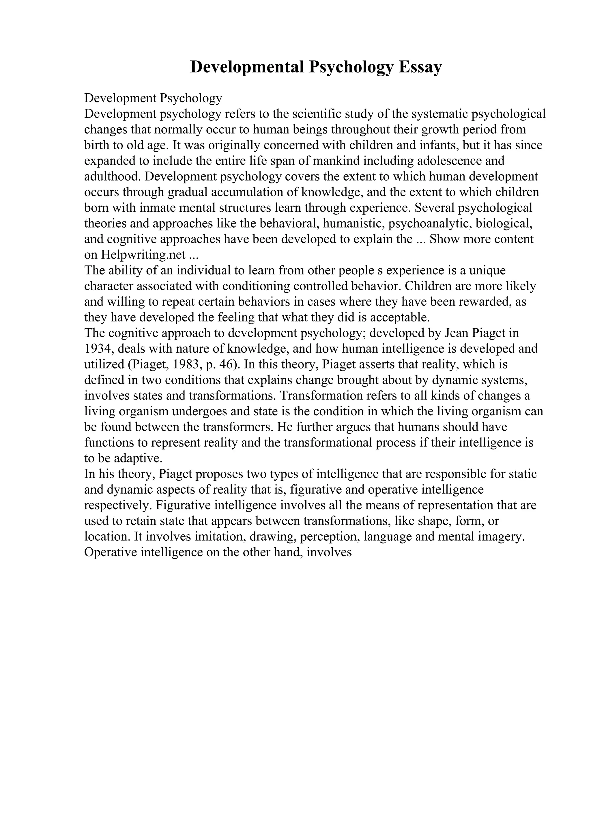 Good Narrative Essay Examples | PDF | Parenting | Family and Relationships