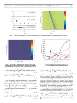 Goodness Dispersion Curves for Ultrasonic Guided Wave based SHM | PDF