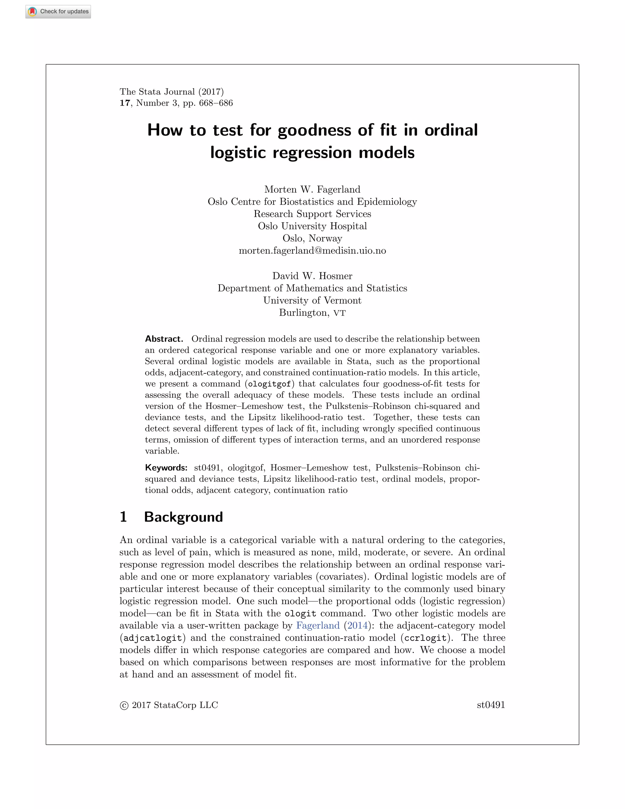 goodness of fit in ordinal regression.pdf