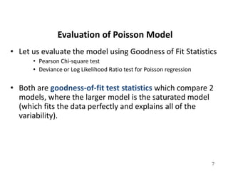 Goodness of fit statistics poisson regression | PDF