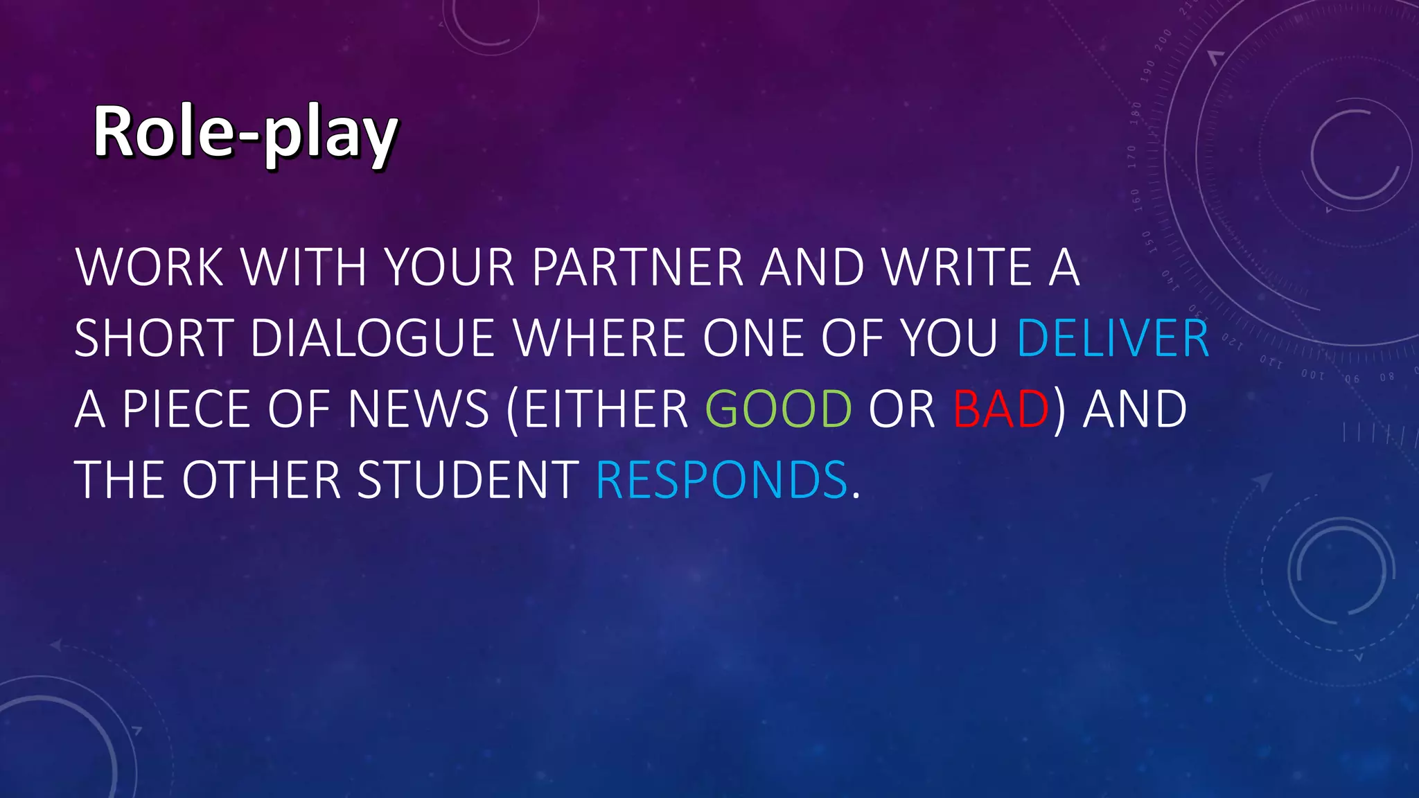 Responding to good and bad news | PPTX