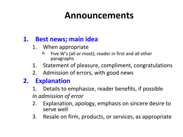 Good news and neutral messages | PPT | Sales | Business