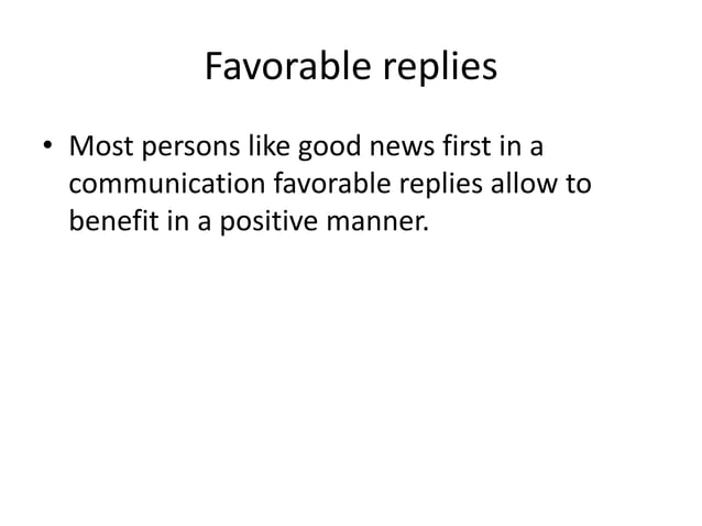 Good news and neutral messages | PPTX