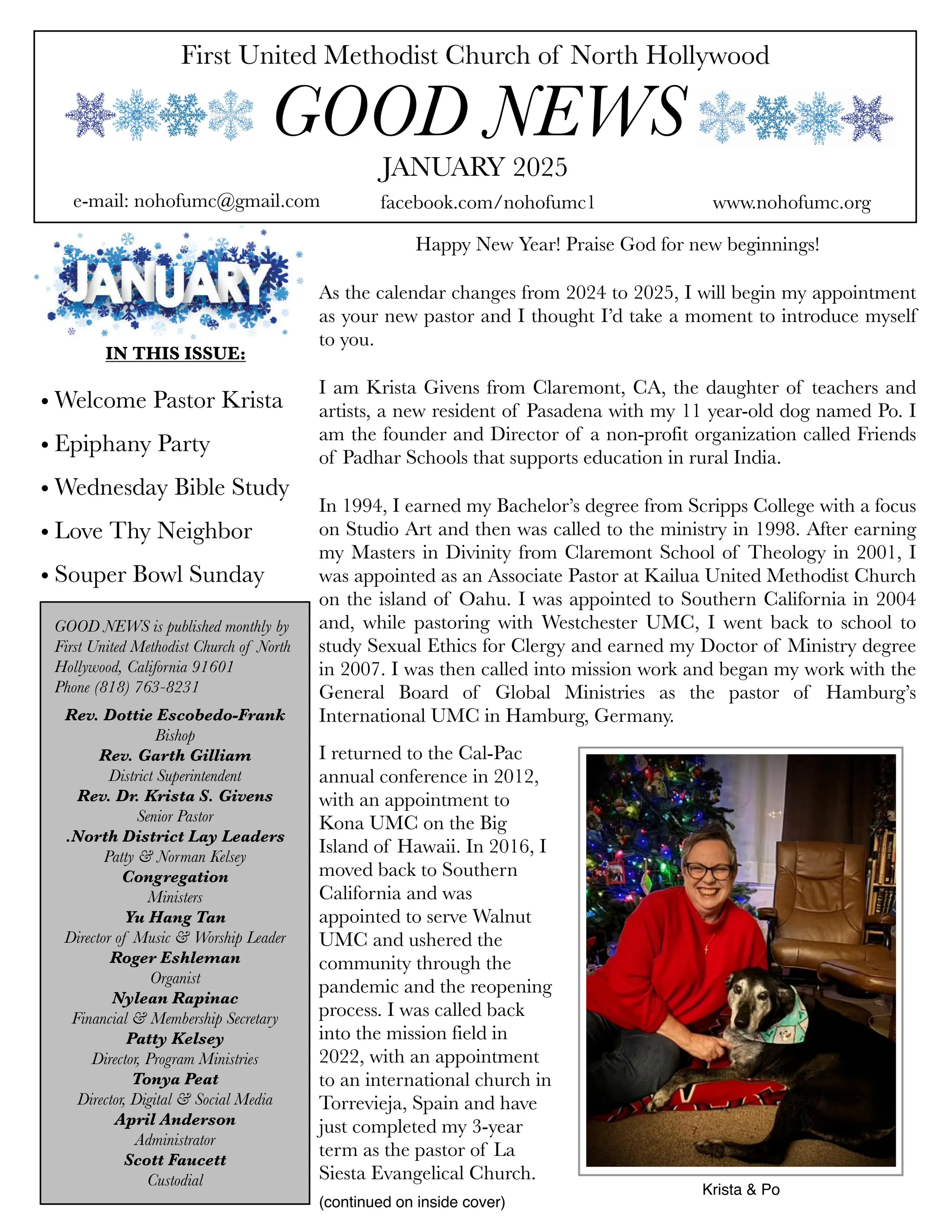 Good News January 2025 NoHo First U.M.C. | PDF