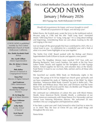 "Good News" Newsletter for January & February 2026 | PDF