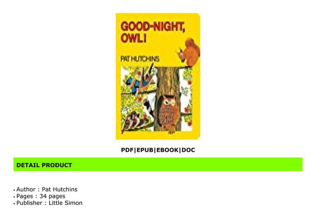 [Doc] Good-Night, Owl! | PDF