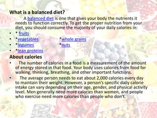 Good nutrition | PPTX