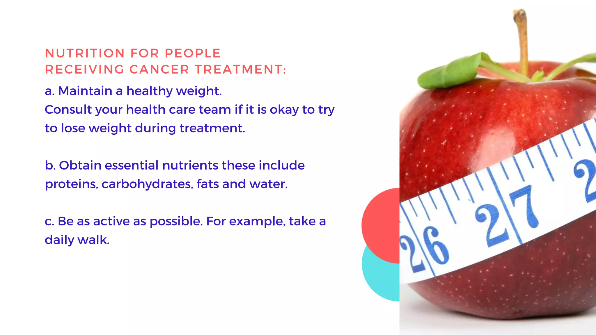 Good nutrition during cancer treatment -Oncology India | PPTX
