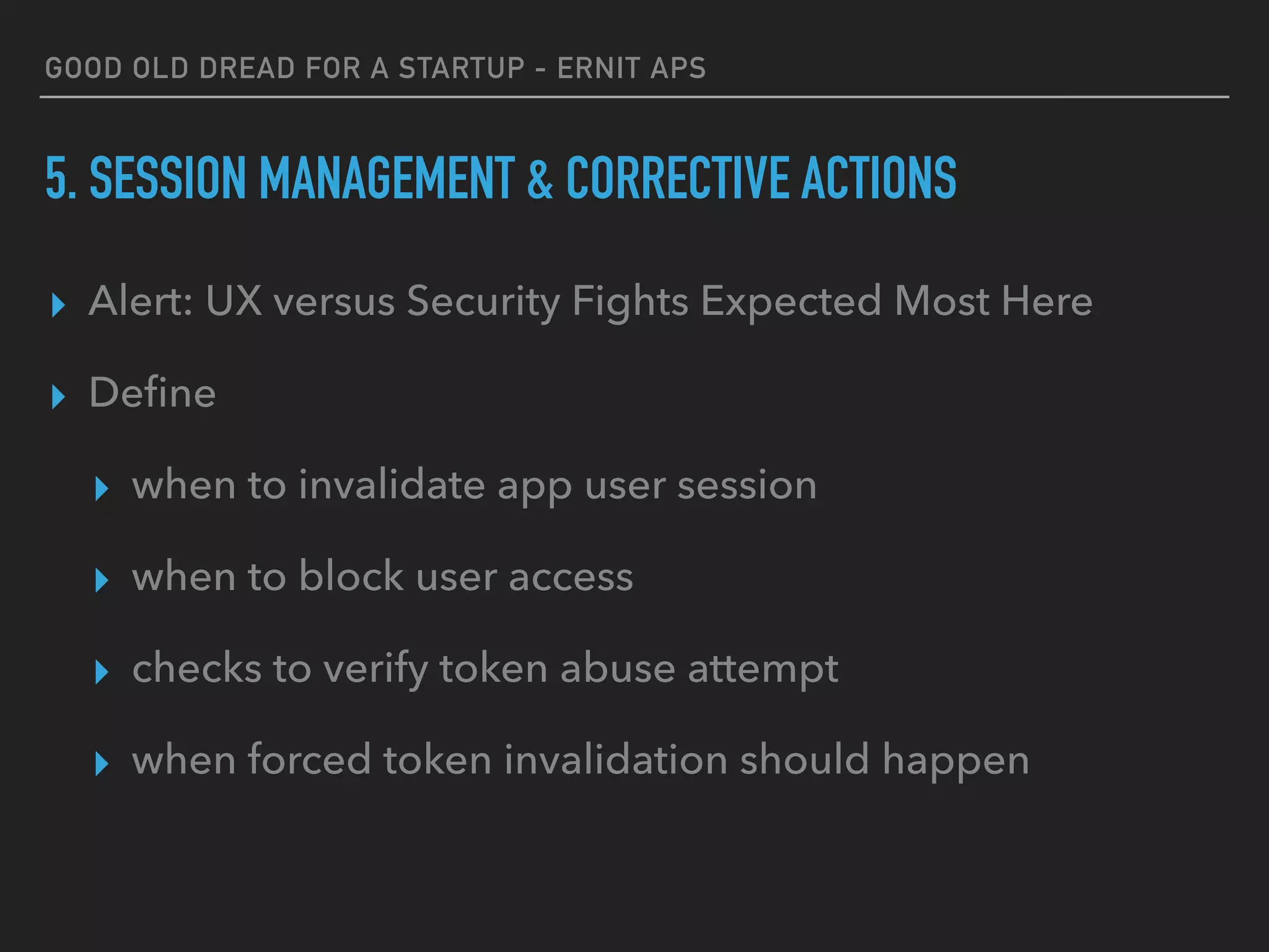 DREAD for a Startup - Ernit Architecture Example | PPT