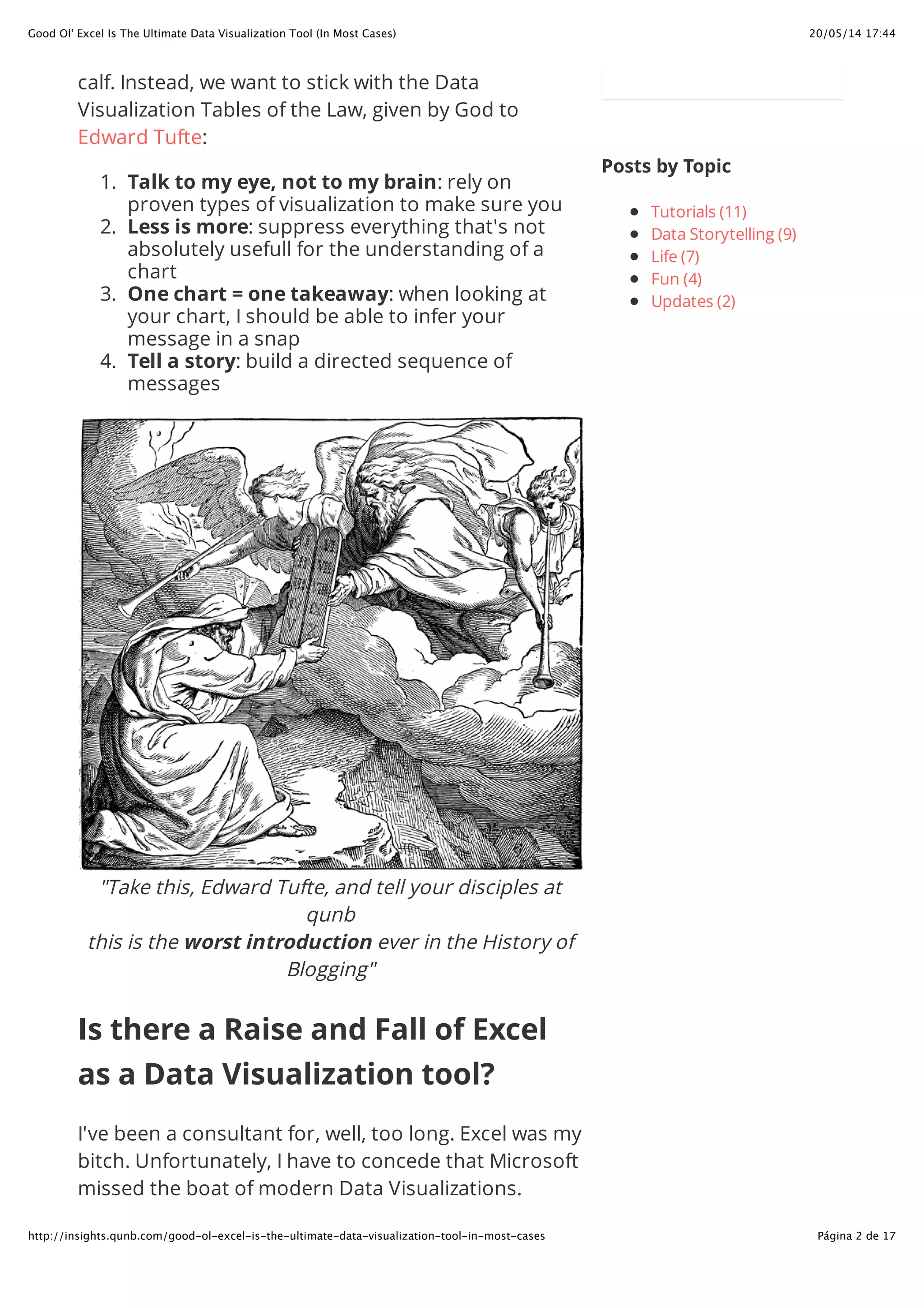 Good ol' excel is the ultimate data visualization tool (in most cases ...