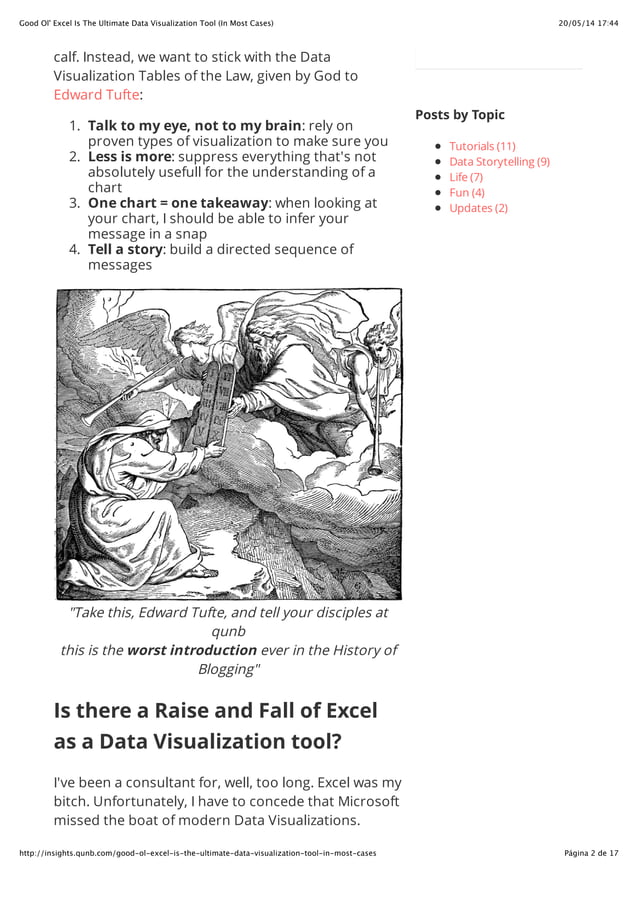 Good ol' excel is the ultimate data visualization tool (in most cases) | PDF