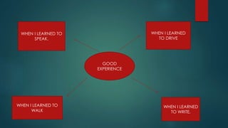 Good or bad experiences | PPT