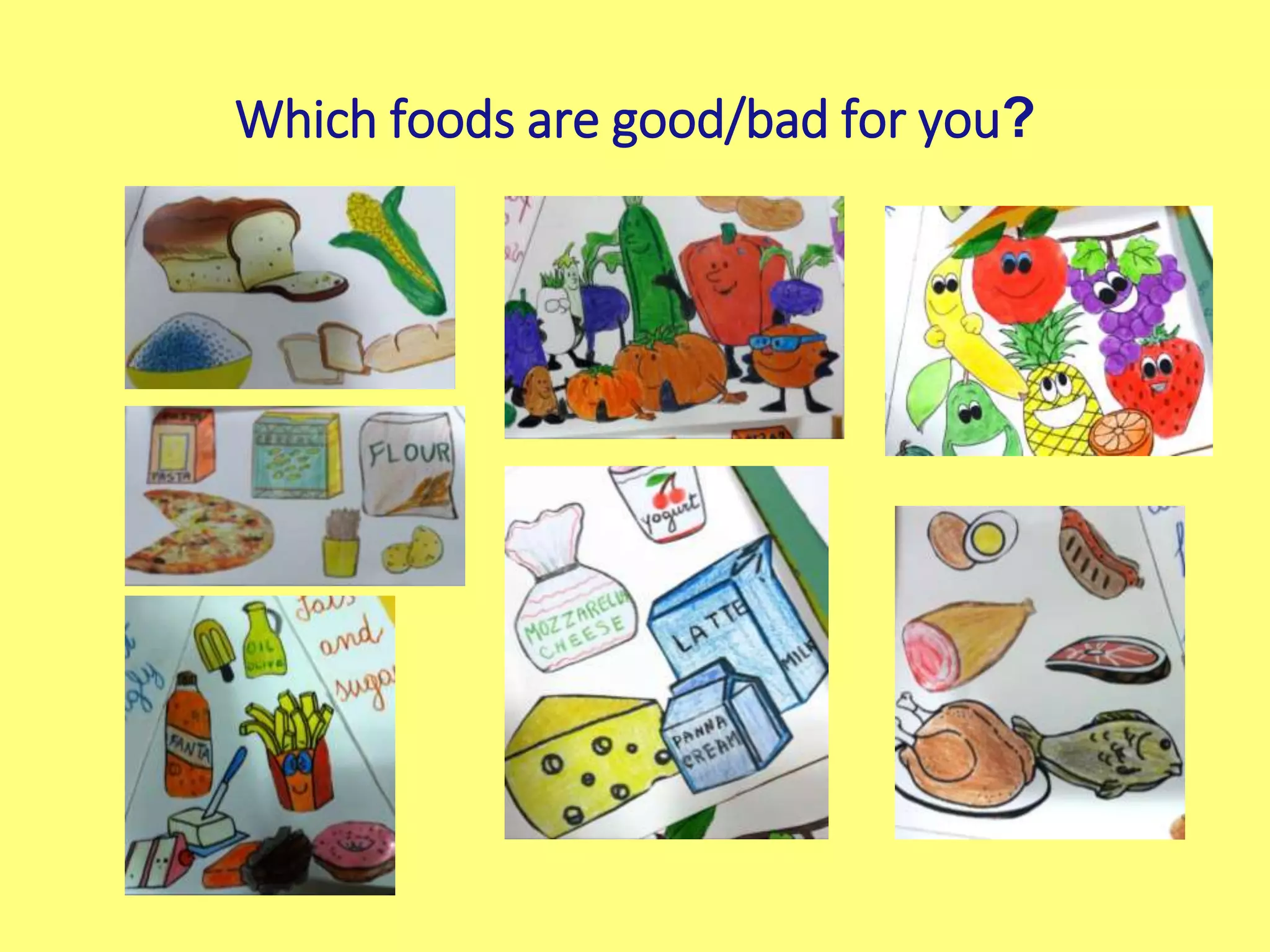 Good or bad food healthy eating.pdfbis | PPSX | Nutrition | Healthy Living