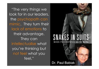 More psychopaths in suits than you think | PPT