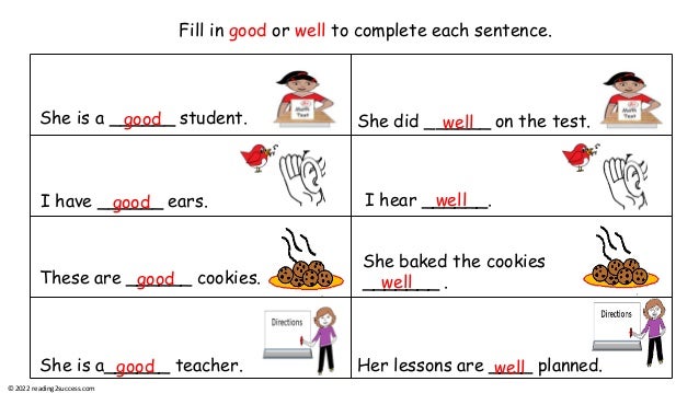 Teaching Kids How to Use #Good and #Well | PDF