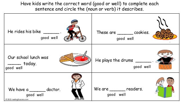 Teaching Kids How to Use #Good and #Well | PDF