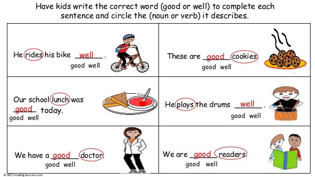 Teaching Kids How to Use #Good and #Well | PDF