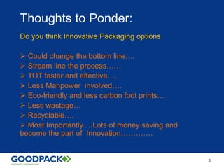 Innovative Packing in IBC (Mango Pulp) | PPTX