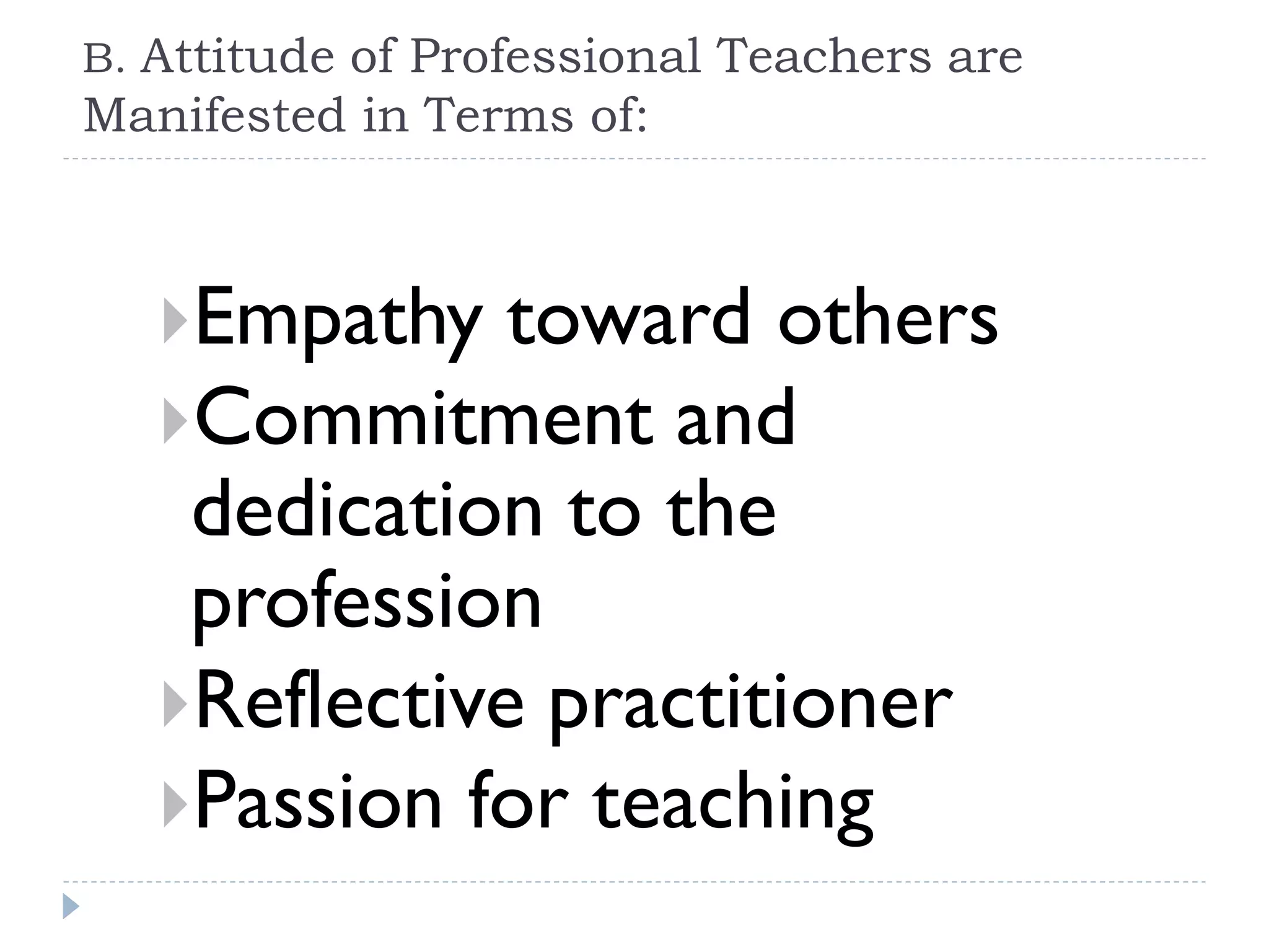 Good personal qualities of a teacher | PDF