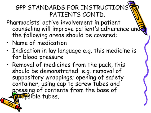 Good Pharmacy Practice.ppt | Pharmaceutical Industry | Industries
