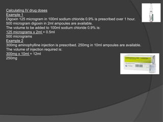 Good practice for drug calculations | PPTX