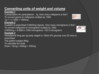 Good practice for drug calculations | PPTX