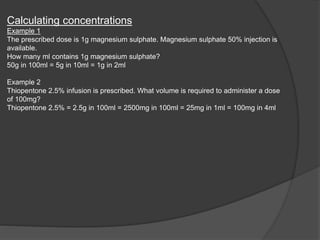 Good practice for drug calculations | PPTX