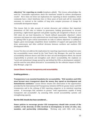 Good practice in donor engagement with civil society creating an enabling environment foe cso's ...