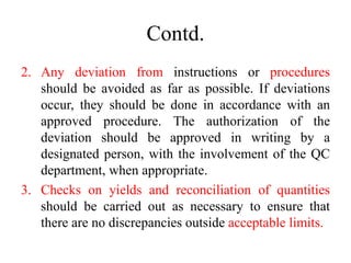 Good practice in production | PPT