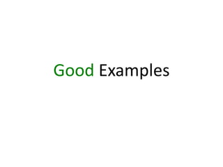 Good presentation examples | PPT